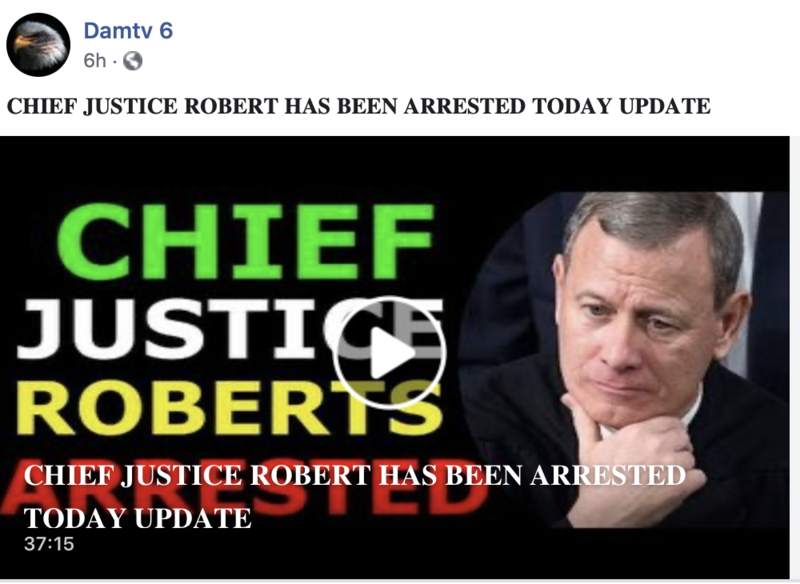 Fact Check No Evidence Chief Justice John Robert Was Arrested As Of